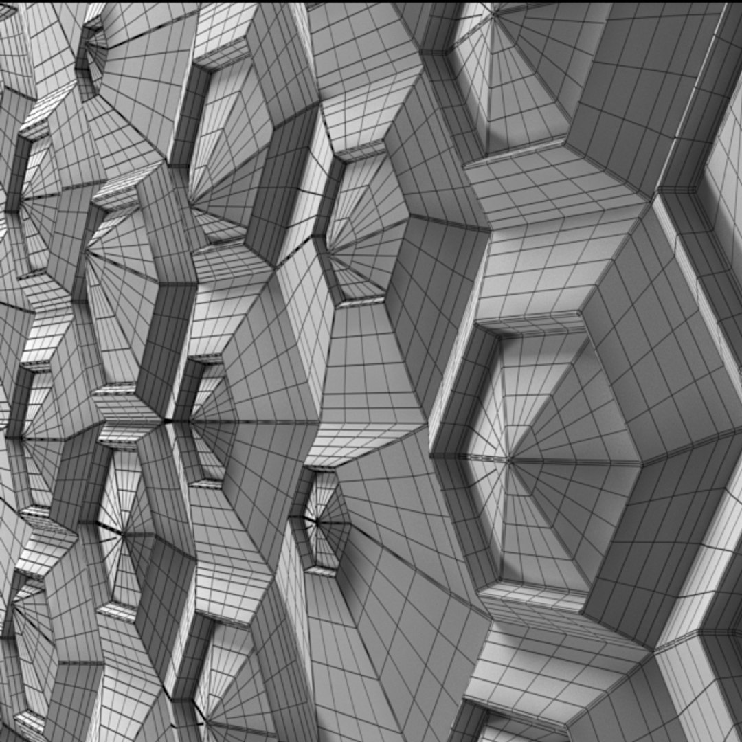 3D Panel Hxf-04 Hexagons - TurboSquid 1190528
