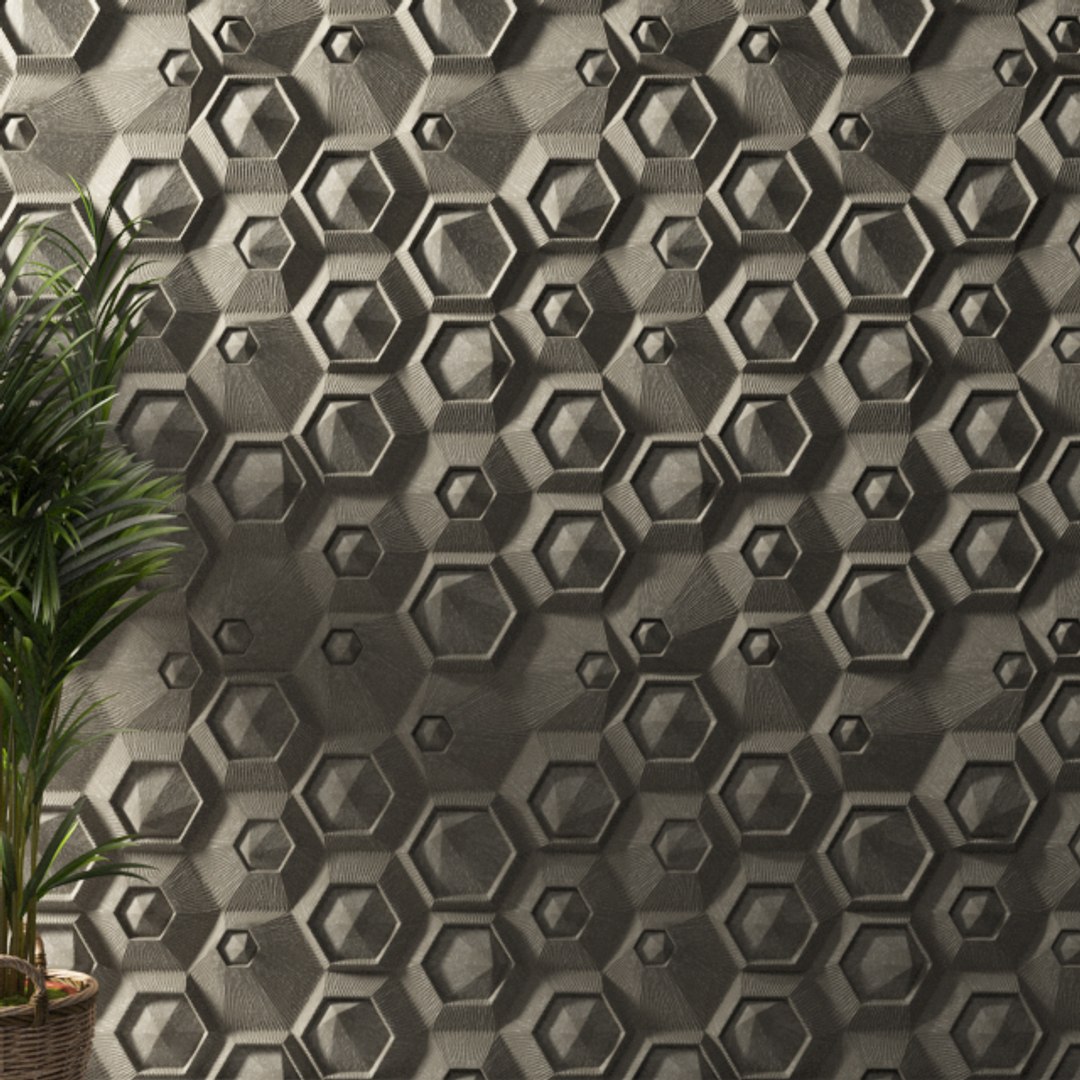 3D Panel Hxf-04 Hexagons - TurboSquid 1190528