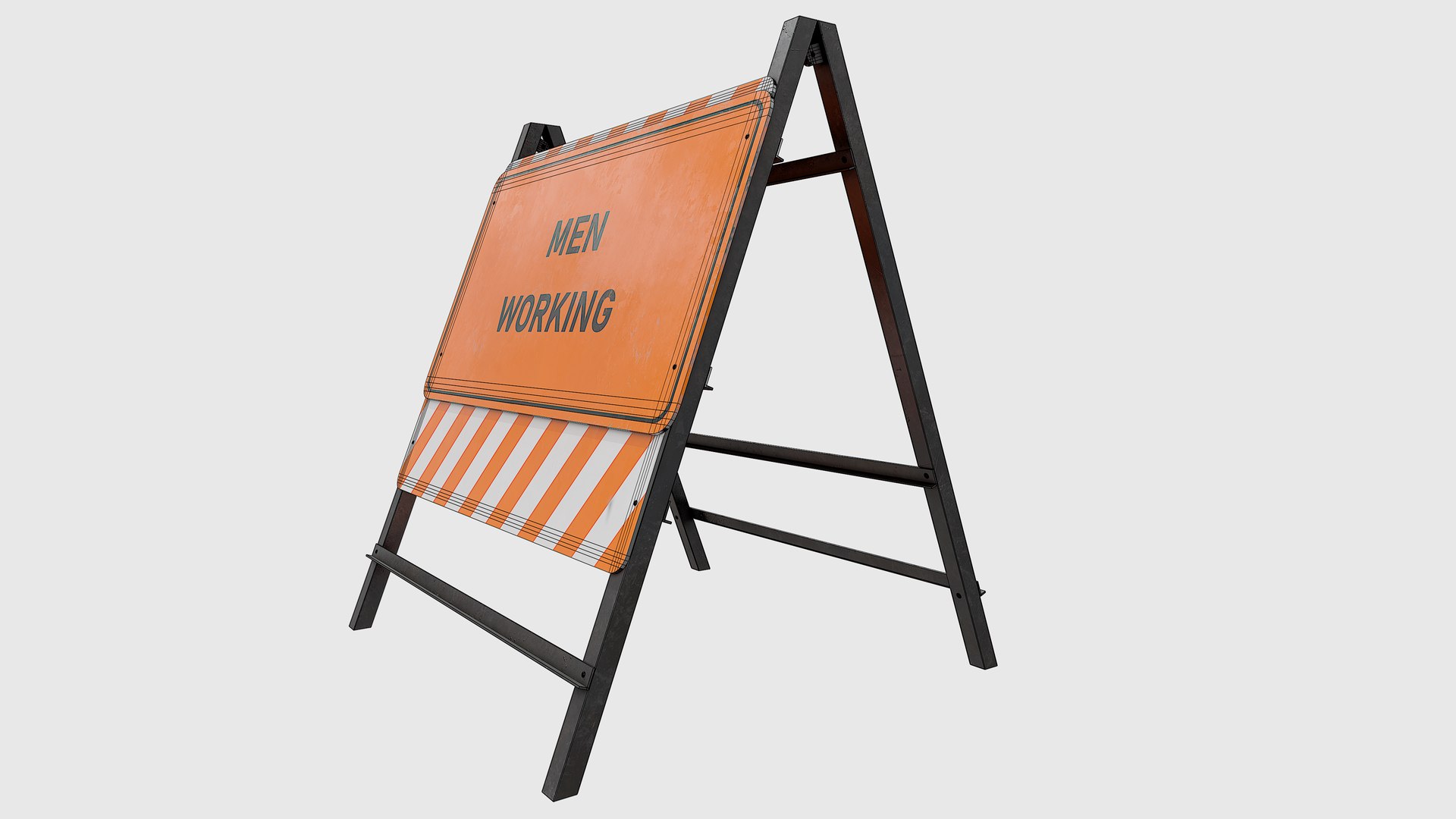 Road Sign 2 With Pbr 4K 8K 3D model - TurboSquid 1723643