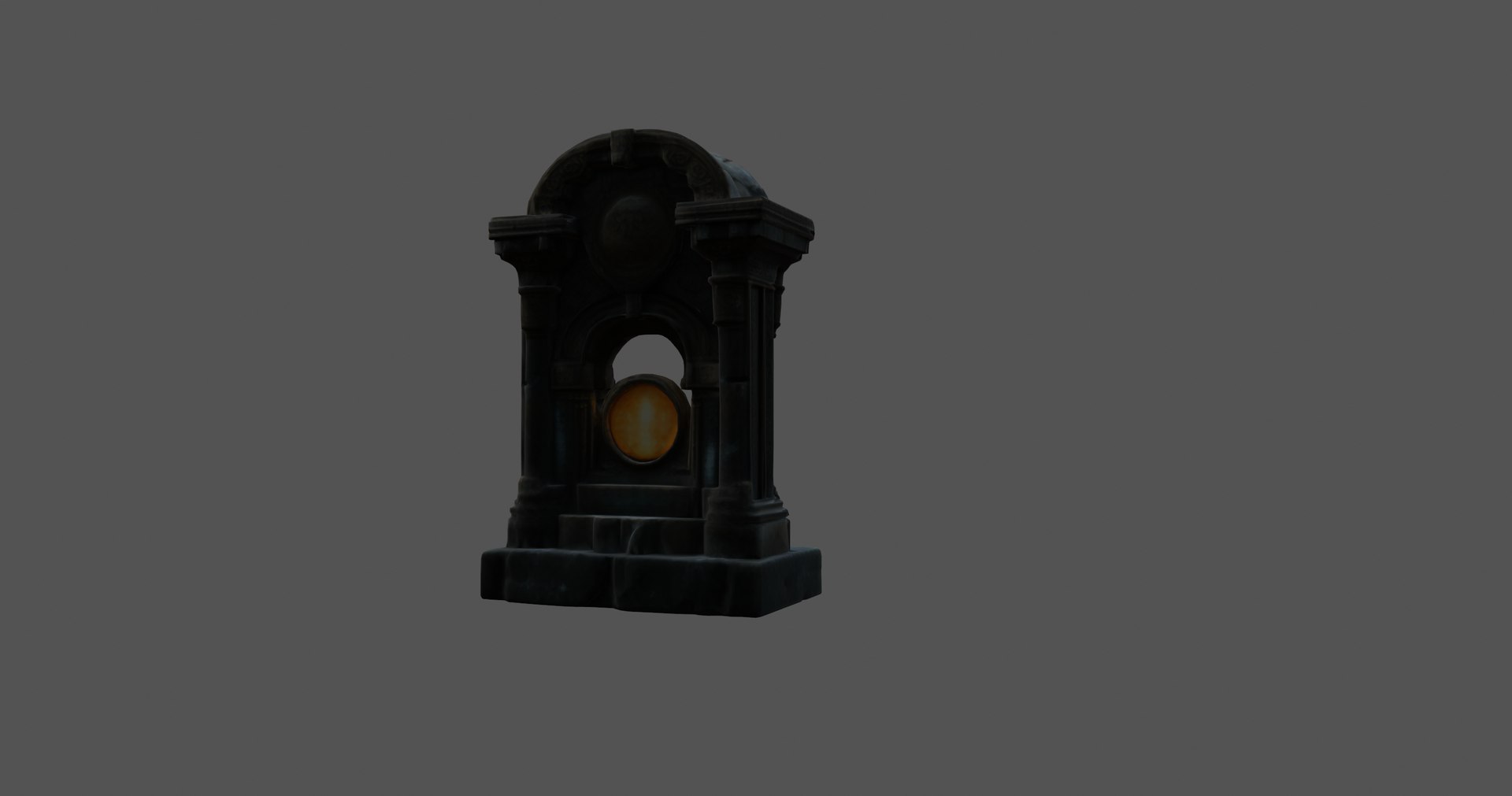 Ancient Temple Relic With Glowing Gemstone 3D Model - TurboSquid 2359535