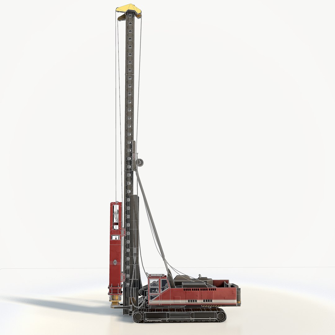 3D Rotary Drilling Rig Model - TurboSquid 1171072