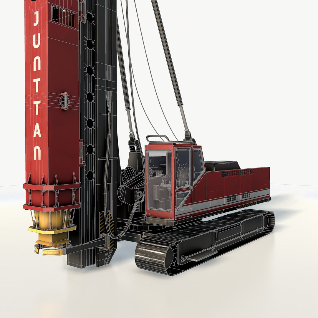 3D Rotary Drilling Rig Model - TurboSquid 1171072
