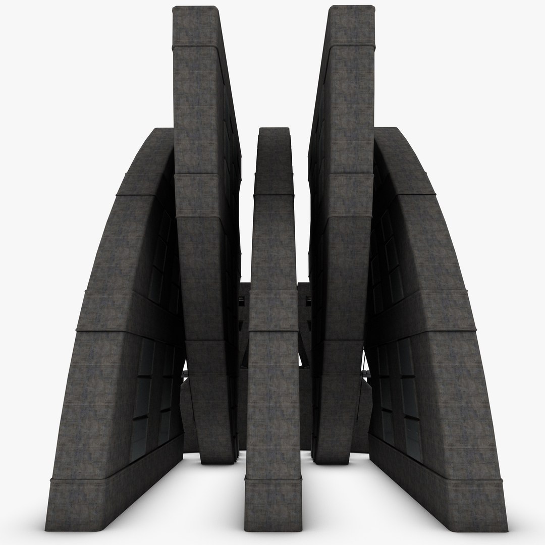 3d Futuristic Science Fiction Building Model