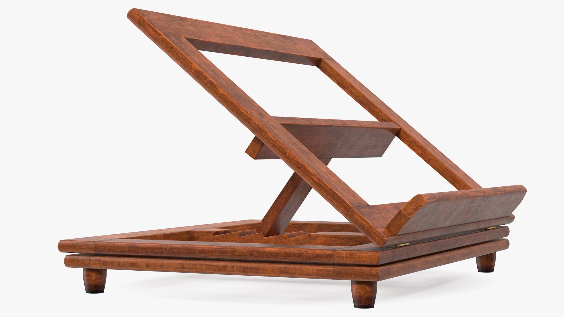 3D folding wooden book stand - TurboSquid 1656959