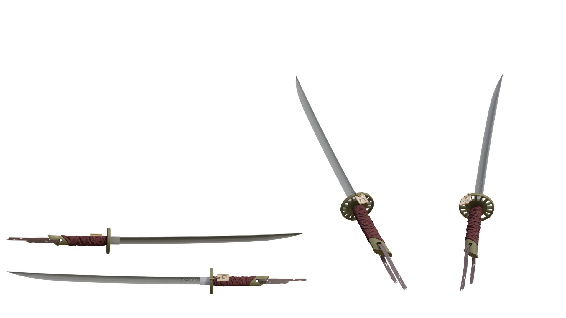 Katana Game Ready 3D Model - TurboSquid 1970854