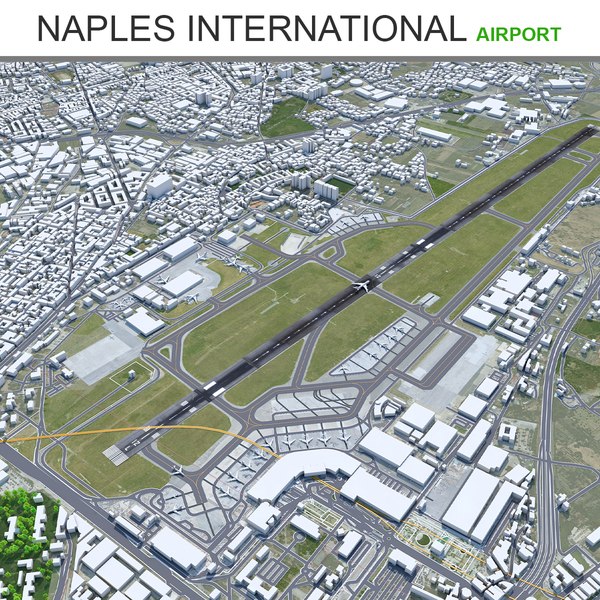modelo 3d Naples International Airport - TurboSquid 2013585