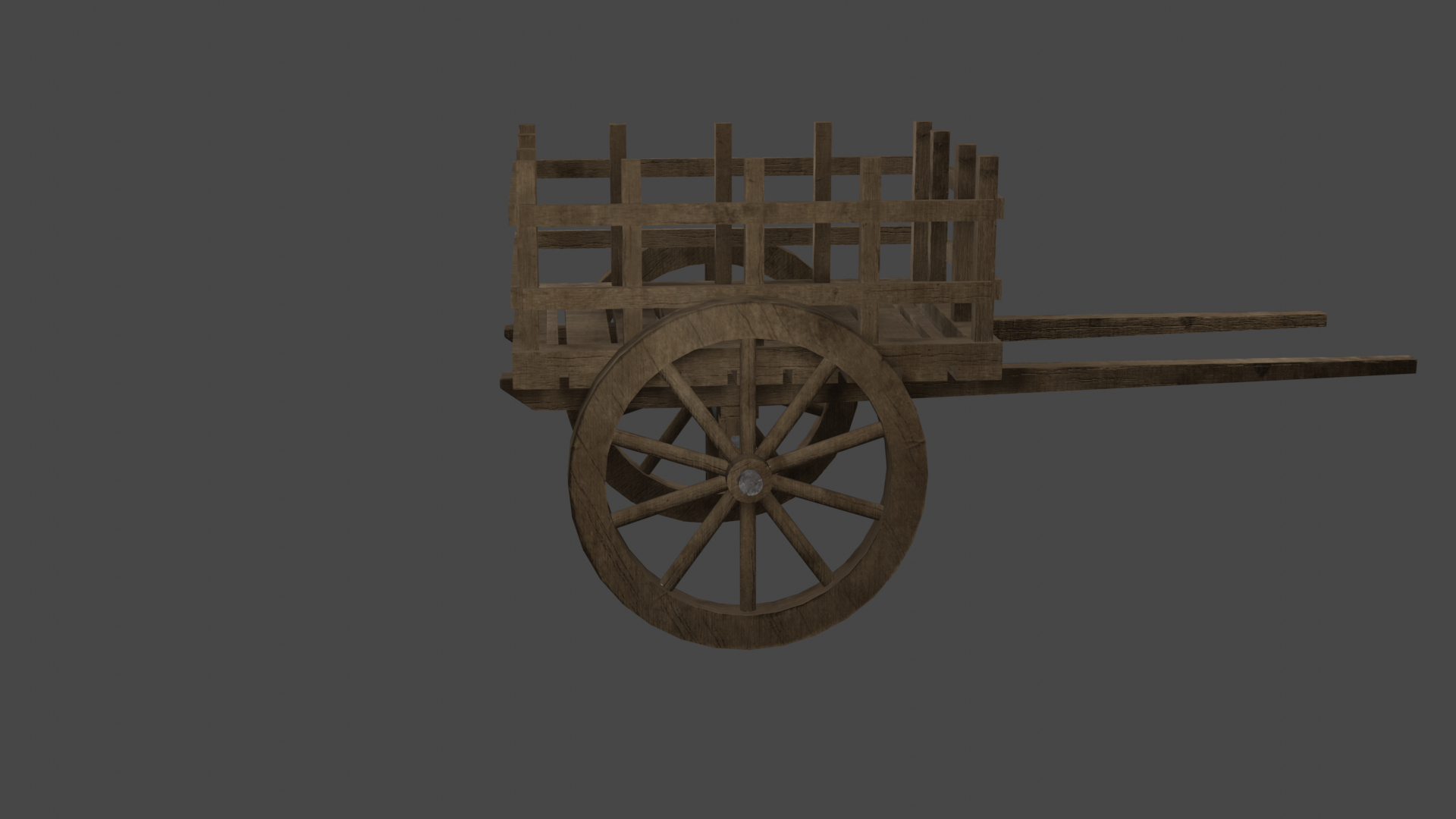 3D Medieval Handcart - TurboSquid 1980484