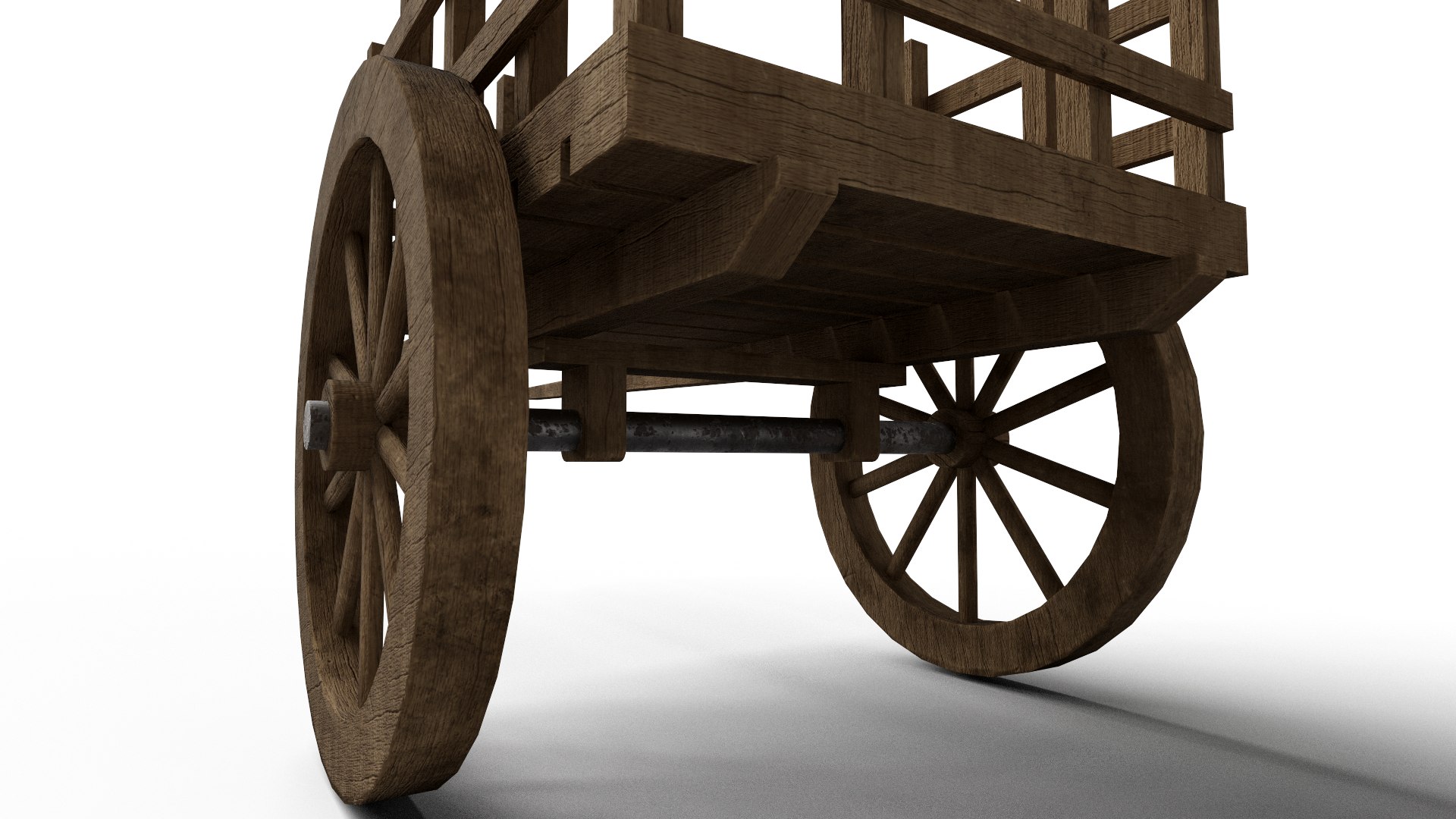 3D Medieval Handcart - TurboSquid 1980484