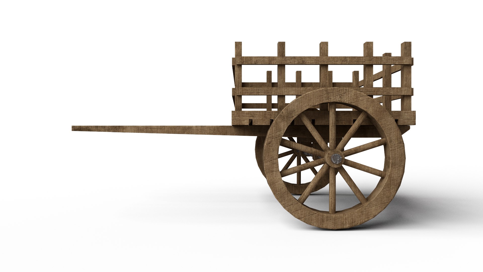 3D Medieval Handcart - TurboSquid 1980484