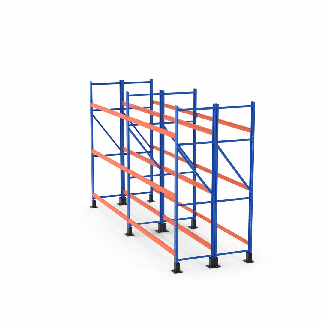 Metal Shelf Pallet Rack 3D Model - TurboSquid 2160165