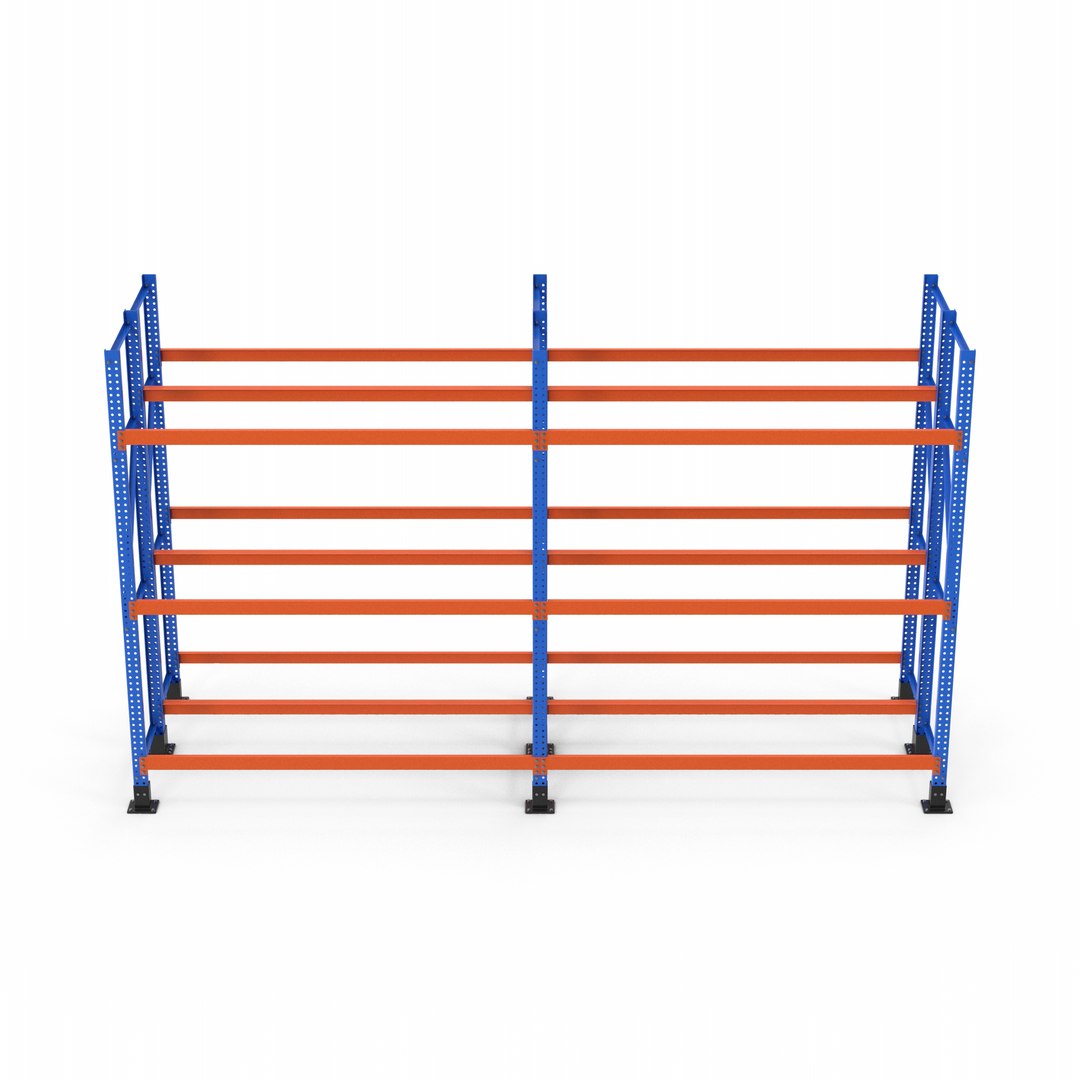 Metal Shelf Pallet Rack 3D Model - TurboSquid 2160165
