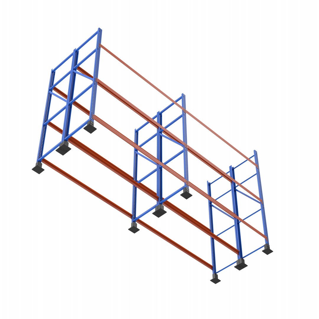 Metal Shelf Pallet Rack 3D Model - TurboSquid 2160165