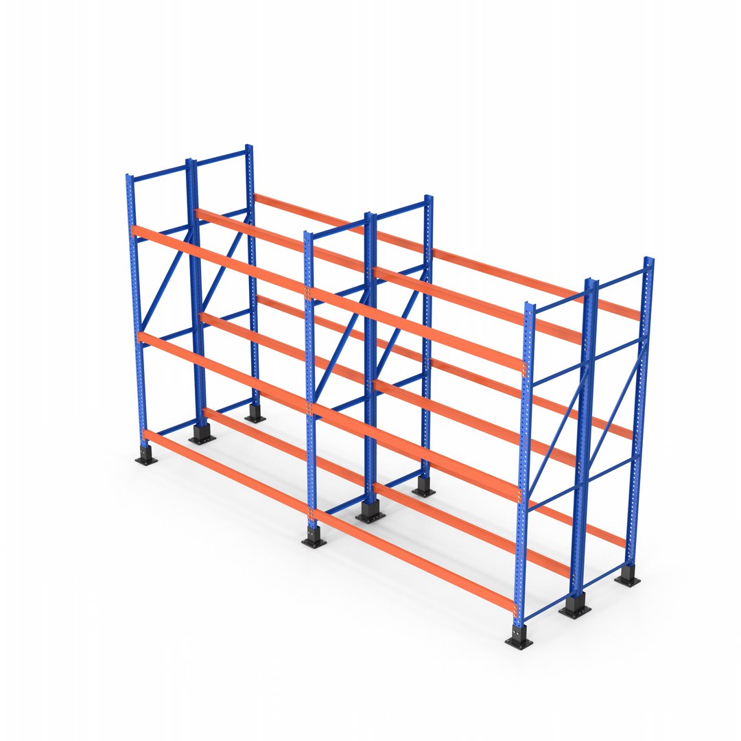 Metal Shelf Pallet Rack 3D Model - TurboSquid 2160165