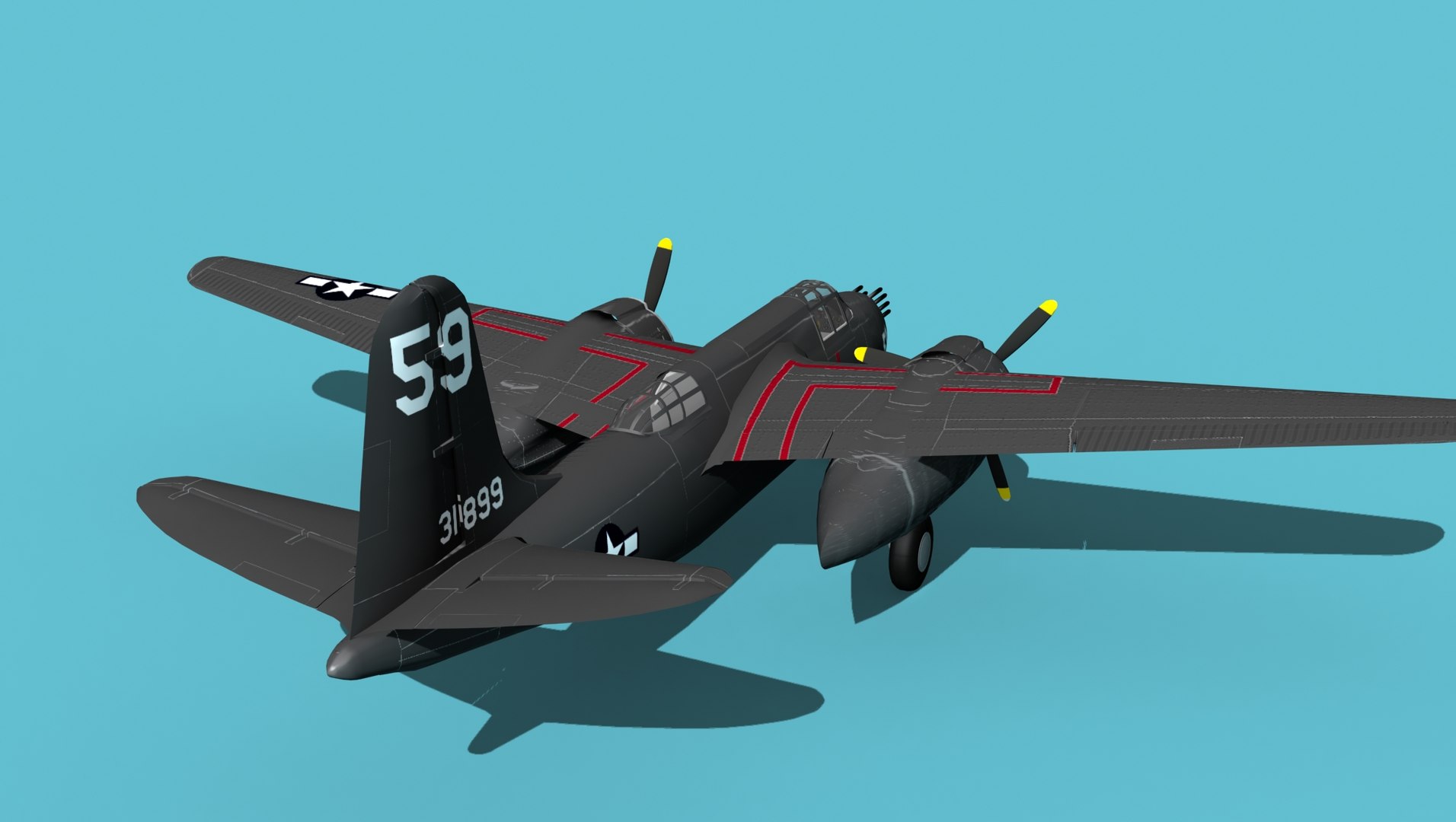 Douglas P70 Night Hawk V02 3D - TurboSquid 1917773