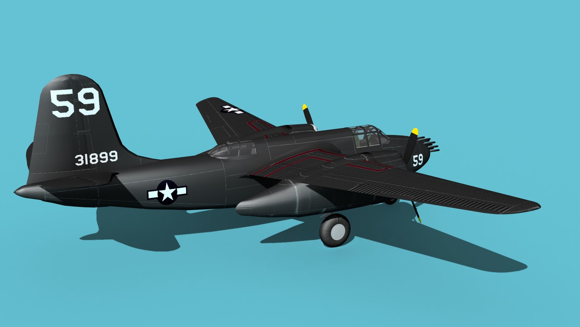 Douglas P70 Night Hawk V02 3D - TurboSquid 1917773