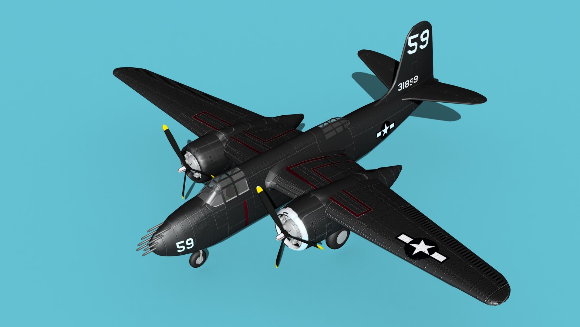Douglas P70 Night Hawk V02 3D - TurboSquid 1917773