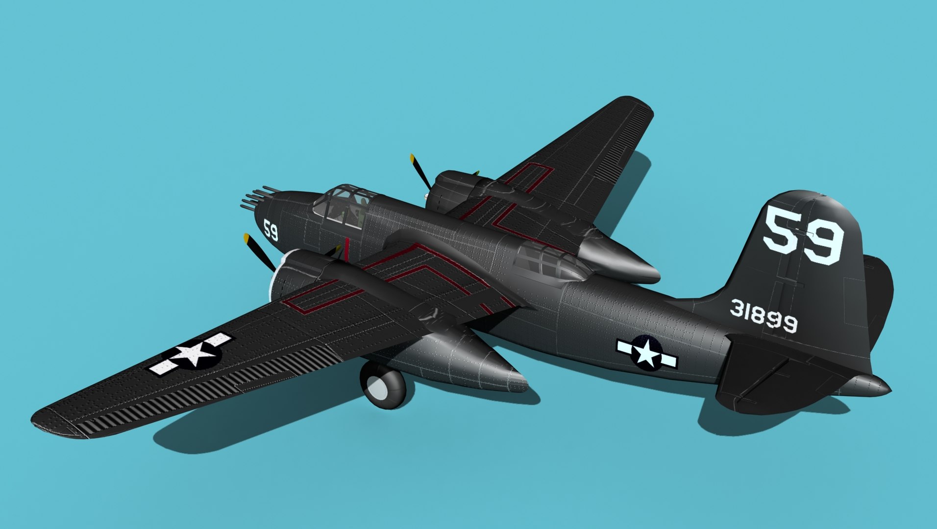 Douglas P70 Night Hawk V02 3D - TurboSquid 1917773