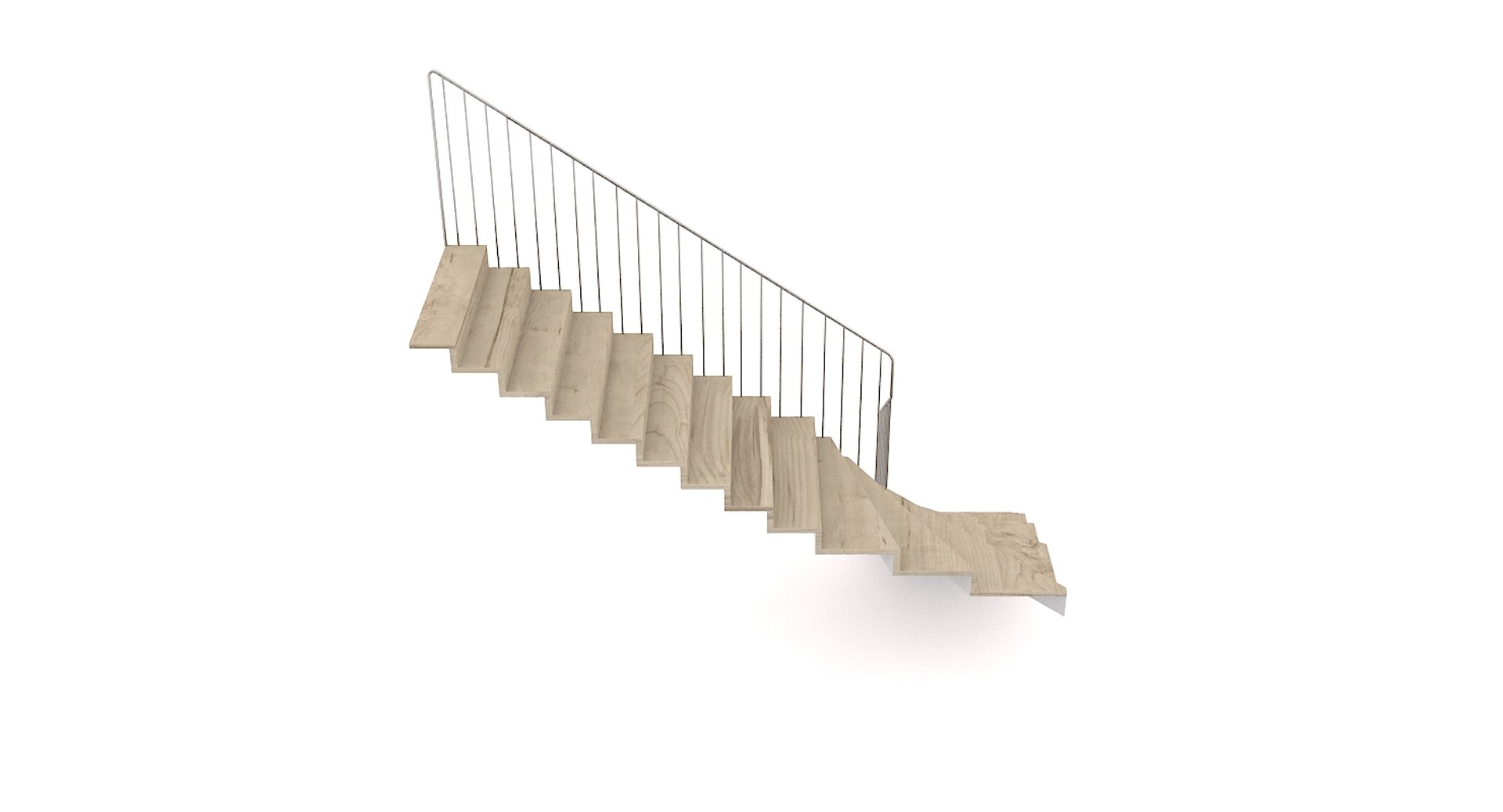 Realistic Stairs 3D - TurboSquid 1414144