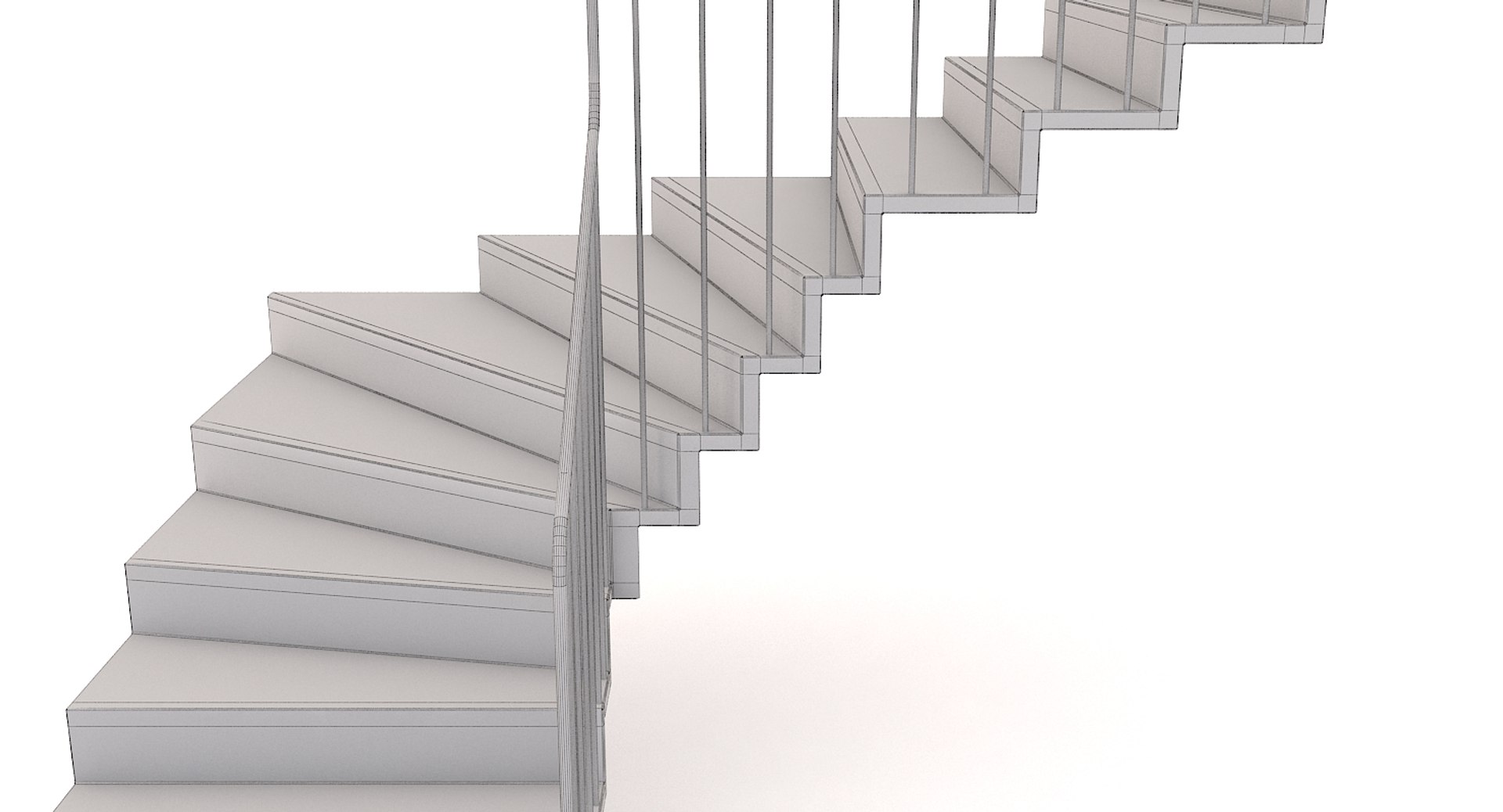 Realistic Stairs 3D - TurboSquid 1414144