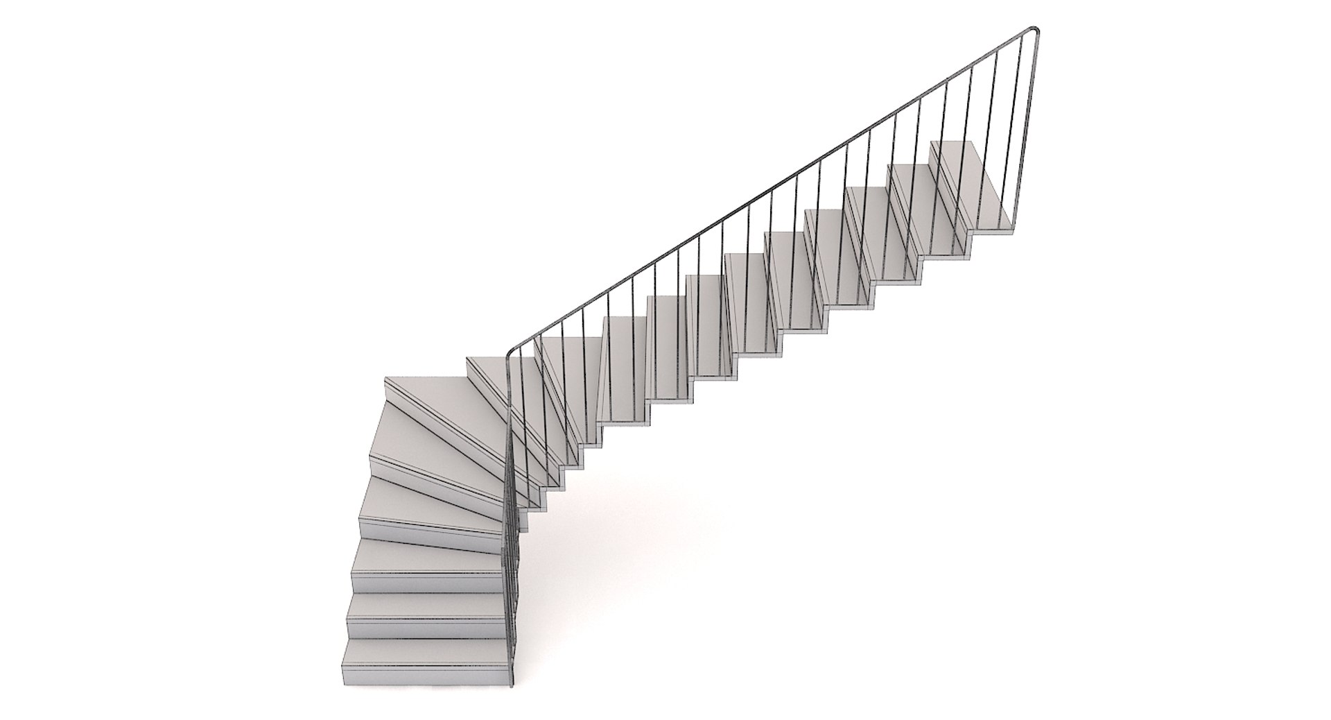 Realistic Stairs 3D - TurboSquid 1414144