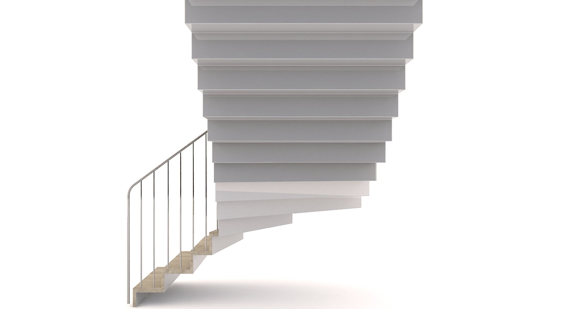 Realistic Stairs 3D - TurboSquid 1414144