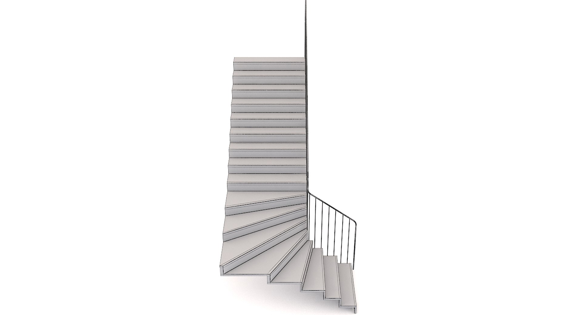 Realistic Stairs 3D - TurboSquid 1414144
