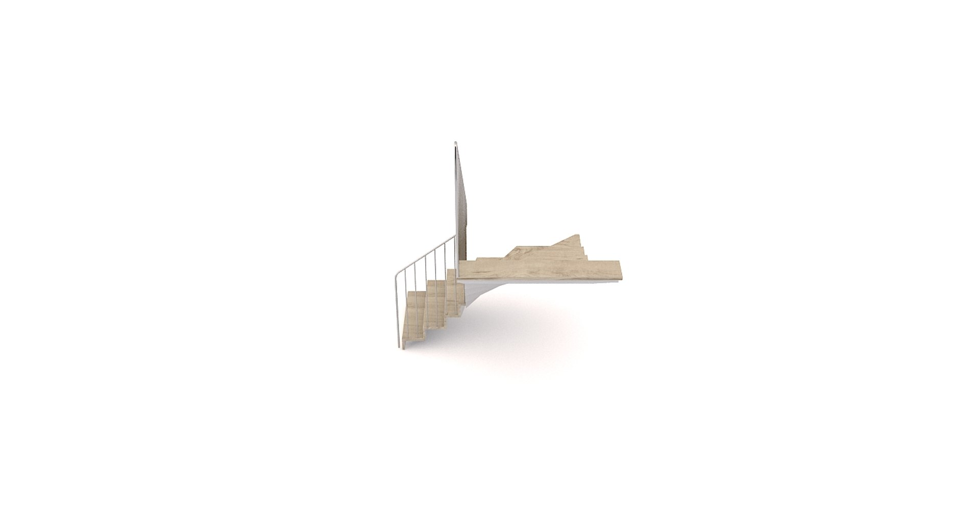 Realistic Stairs 3D - TurboSquid 1414144
