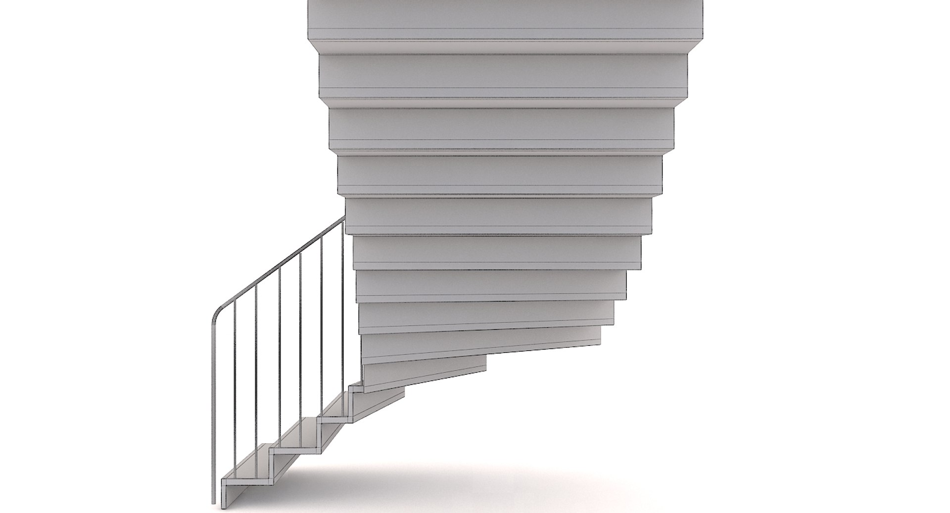 Realistic Stairs 3D - TurboSquid 1414144