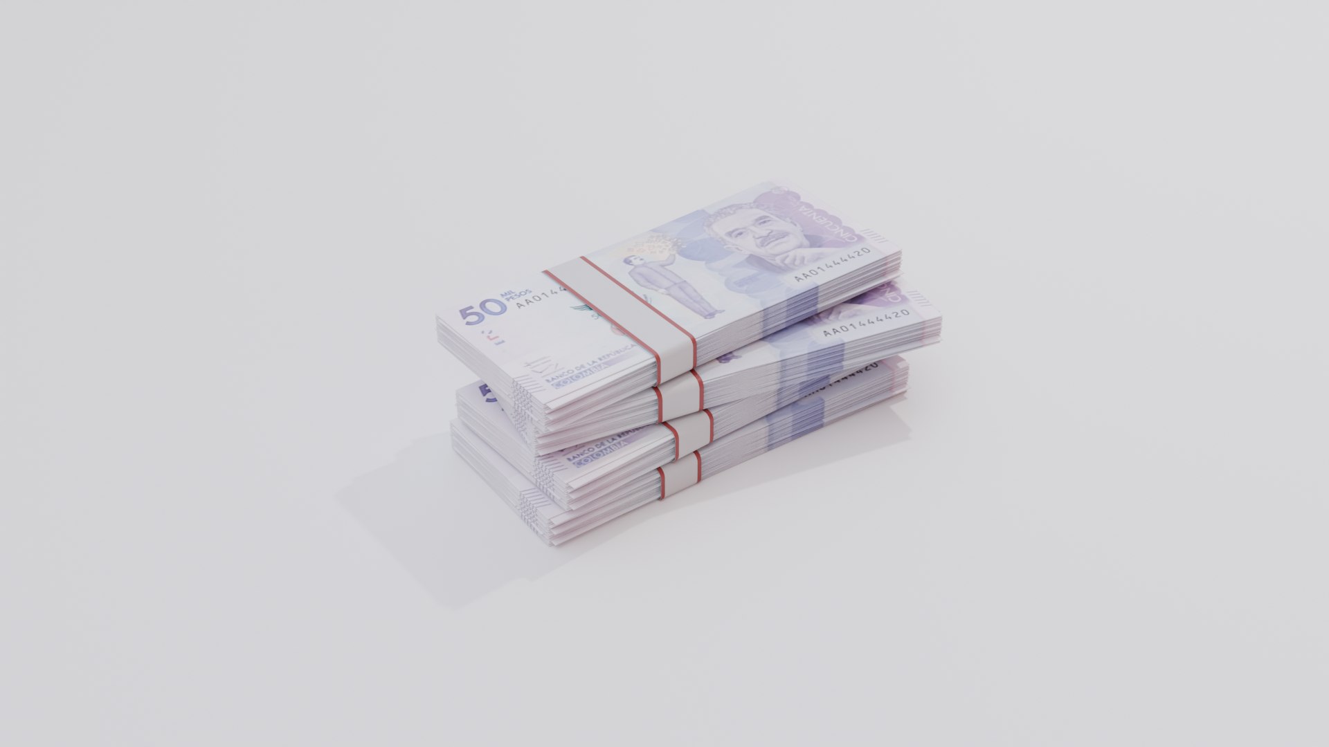 3D 50 Mil Pesos Colombian Currency Model - TurboSquid 2392083