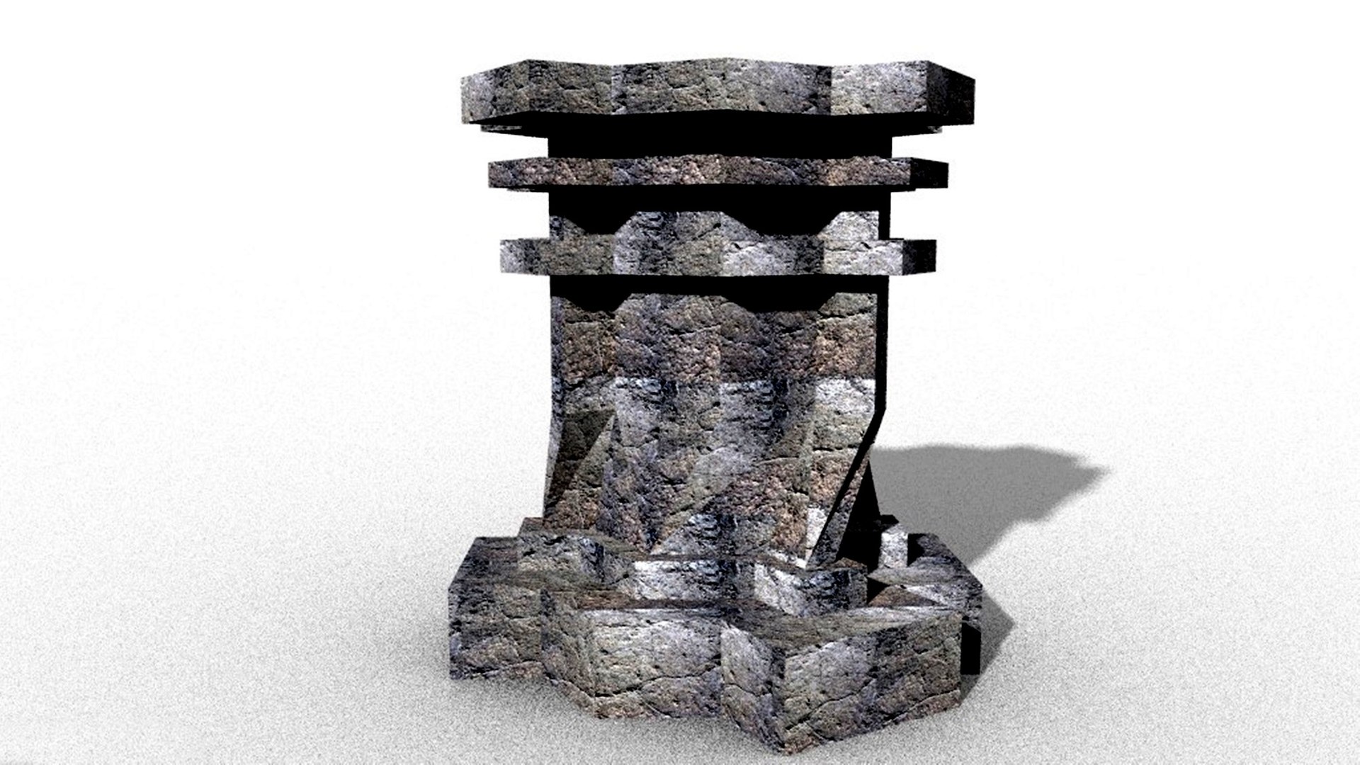 Pedestal Sculpture Statue Base 3D - TurboSquid 2056211