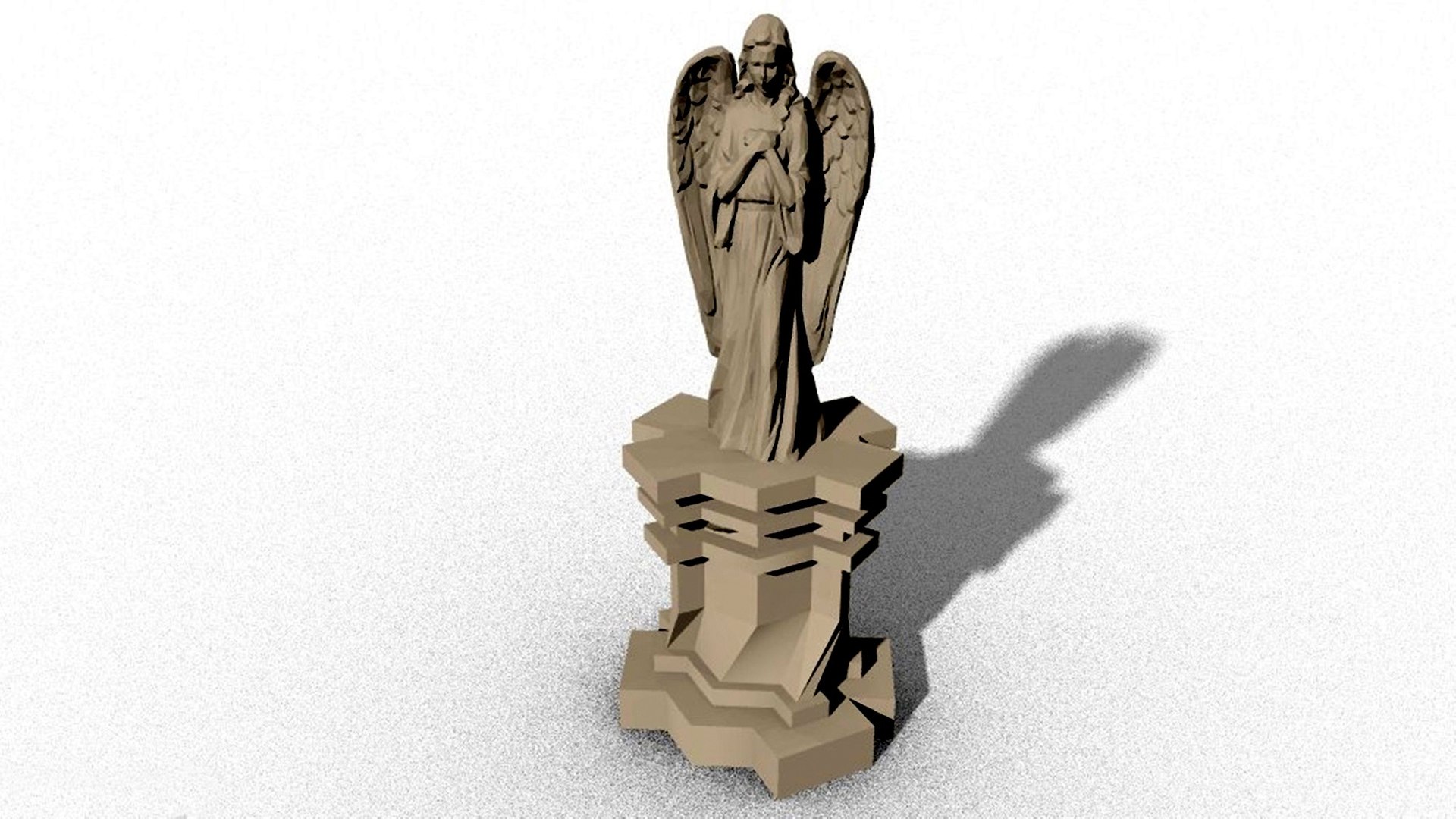 Pedestal Sculpture Statue Base 3D - TurboSquid 2056211