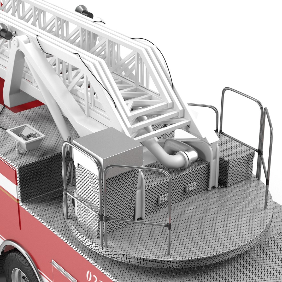 3d model ladder truck