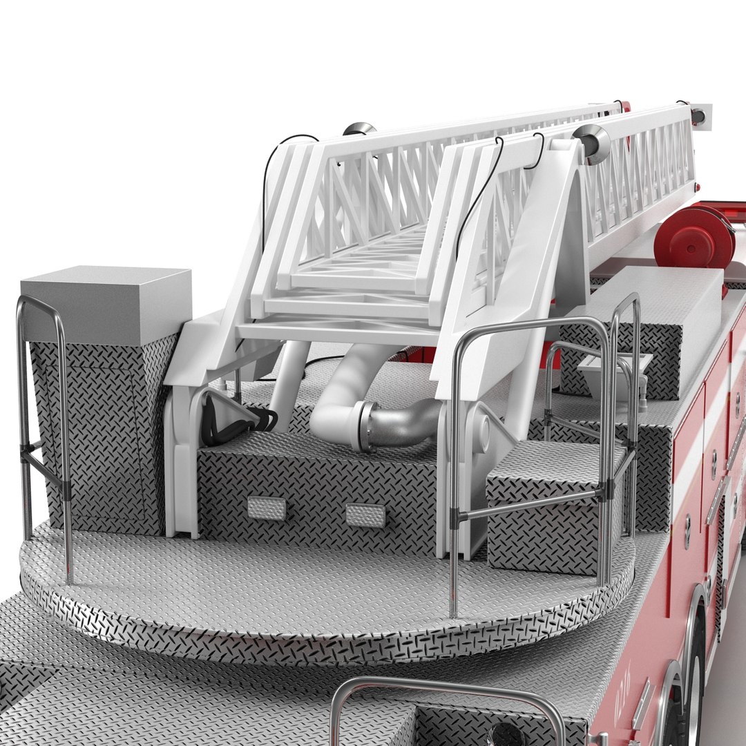 3d model ladder truck