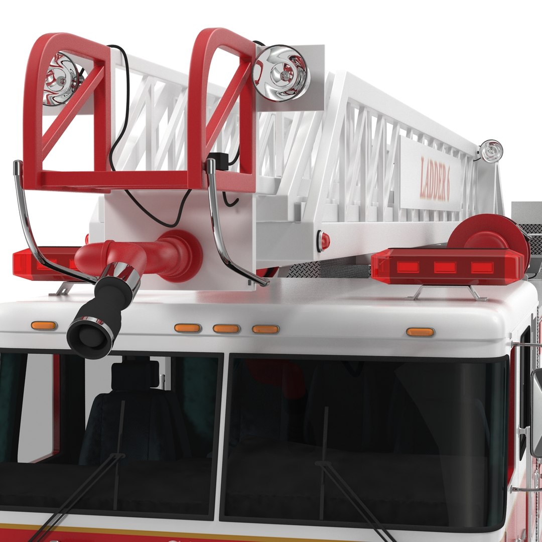 3d model ladder truck