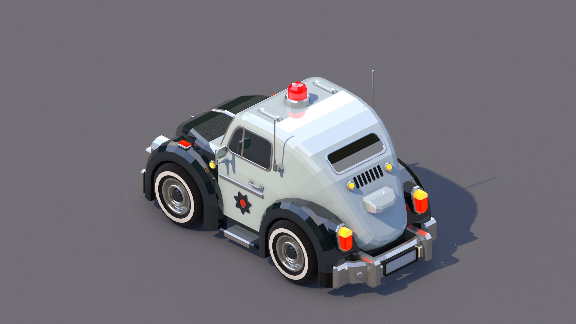 Cartoon Police Beetle 3D Model - TurboSquid 1994010