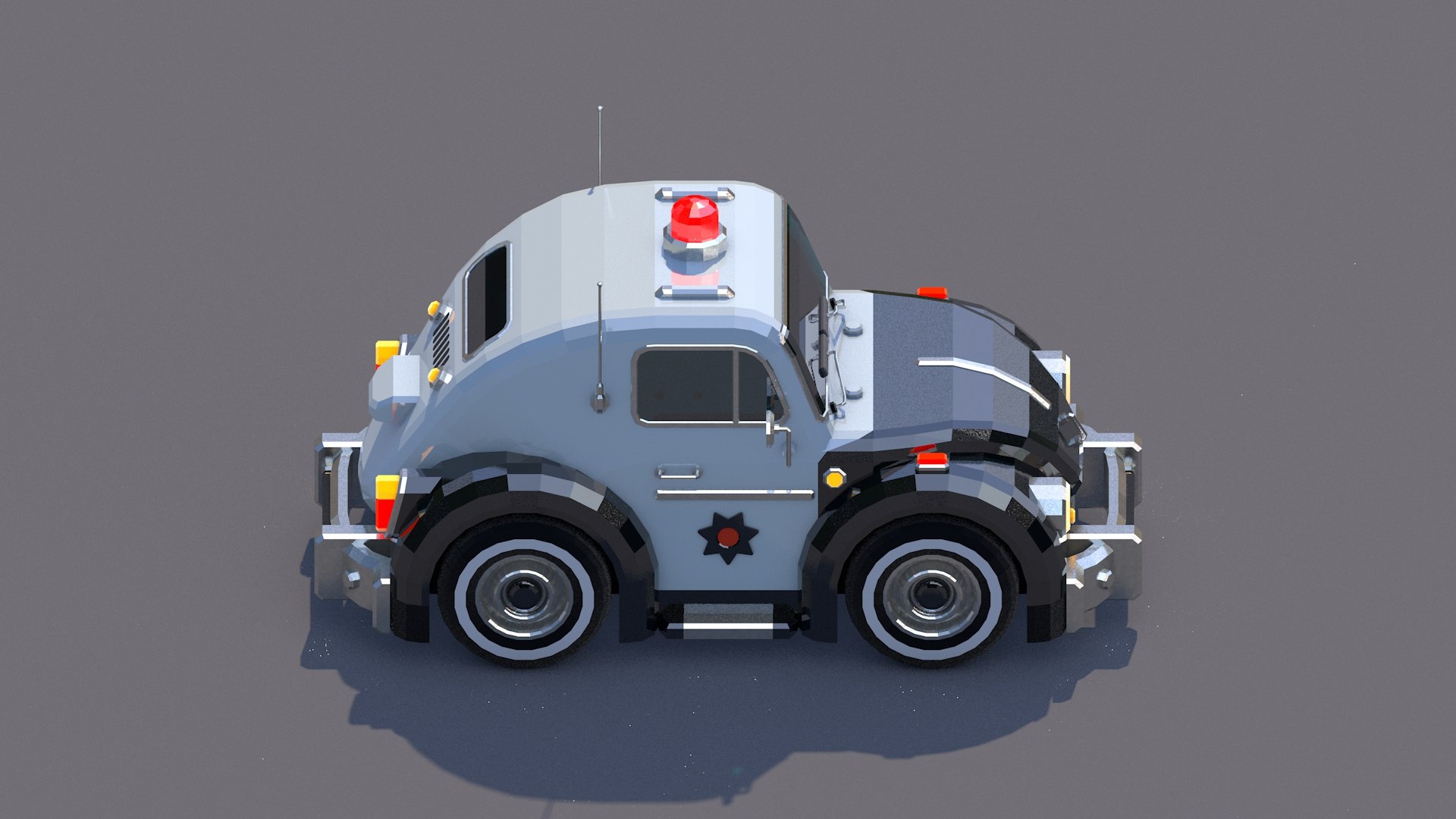 Cartoon Police Beetle 3D Model - TurboSquid 1994010