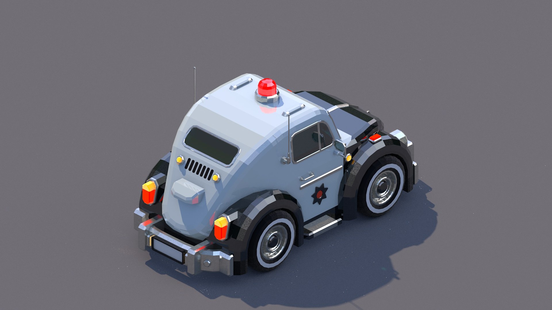 Cartoon Police Beetle 3D Model - TurboSquid 1994010