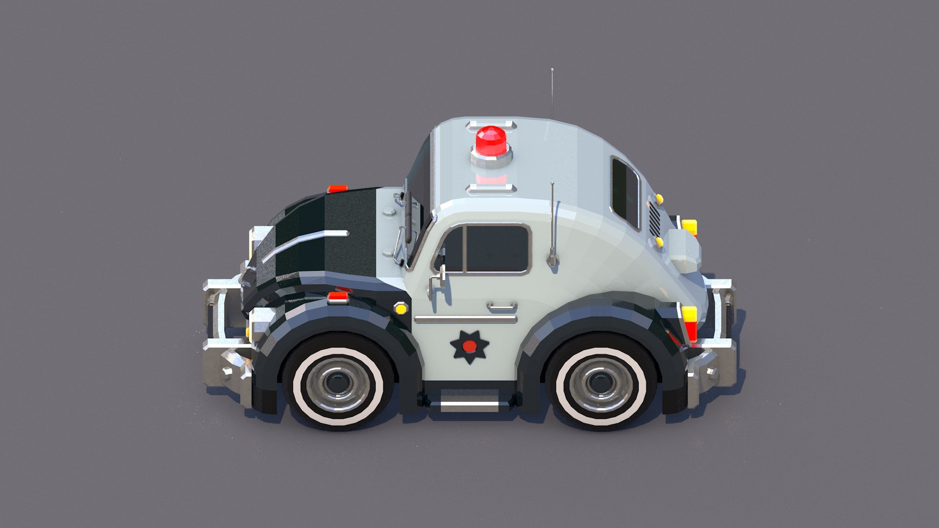 Cartoon Police Beetle 3D Model - TurboSquid 1994010