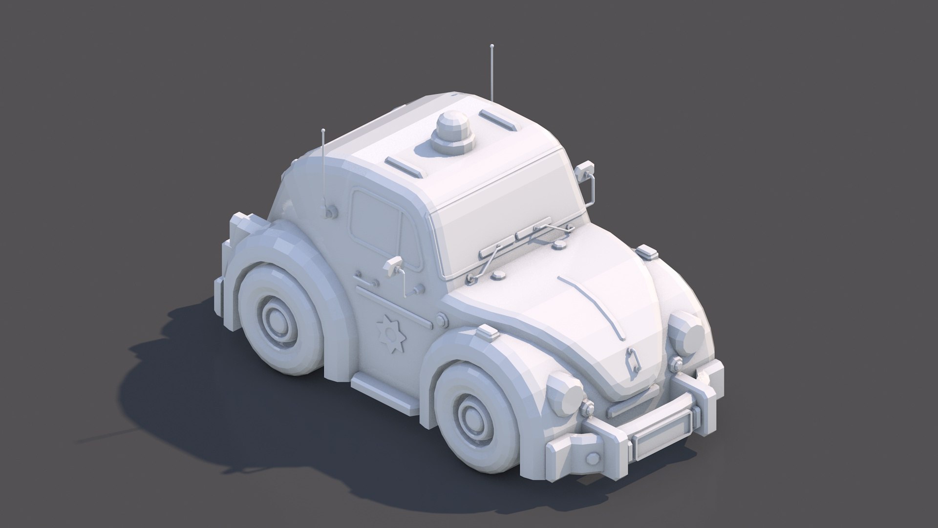 Cartoon Police Beetle 3D Model - TurboSquid 1994010