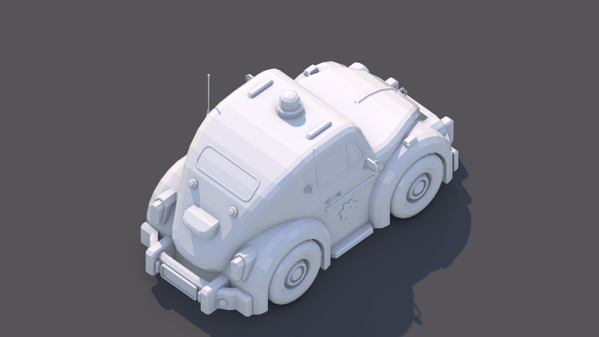 Cartoon Police Beetle 3D Model - TurboSquid 1994010