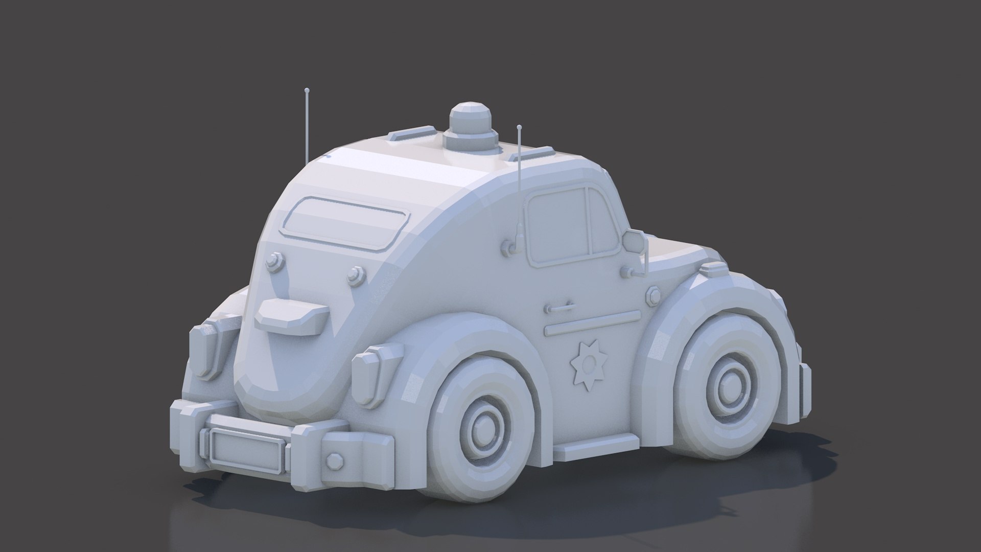 Cartoon Police Beetle 3D Model - TurboSquid 1994010