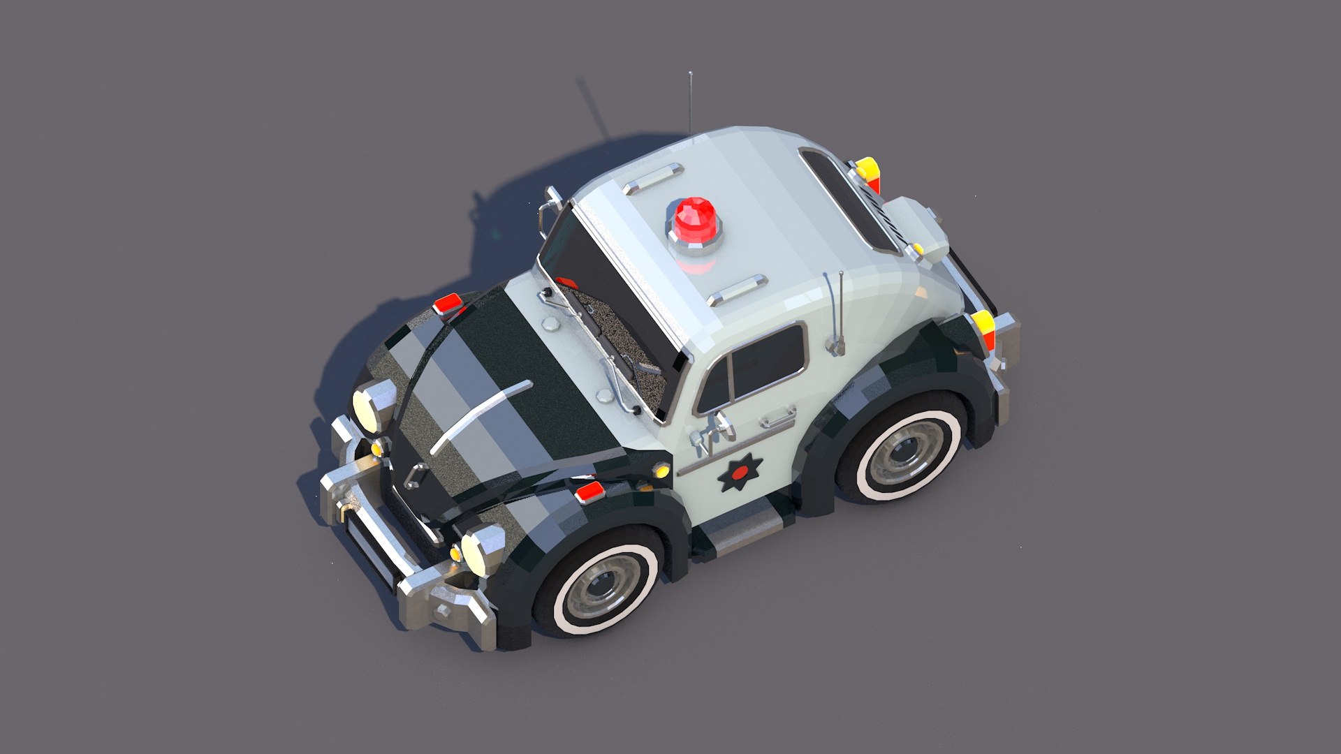 Cartoon Police Beetle 3D Model - TurboSquid 1994010
