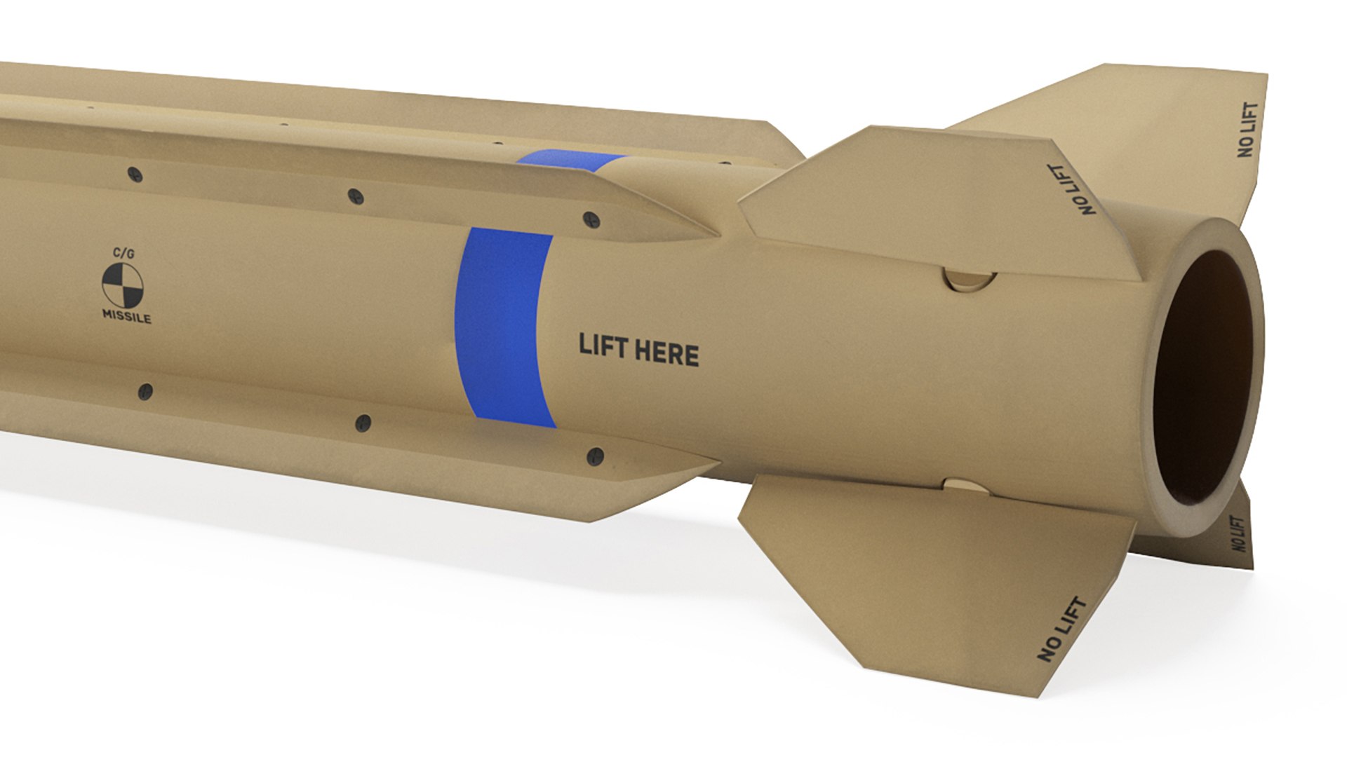 Raytheon Peregrine AMRAAM Missile 3D Model - TurboSquid 2250999