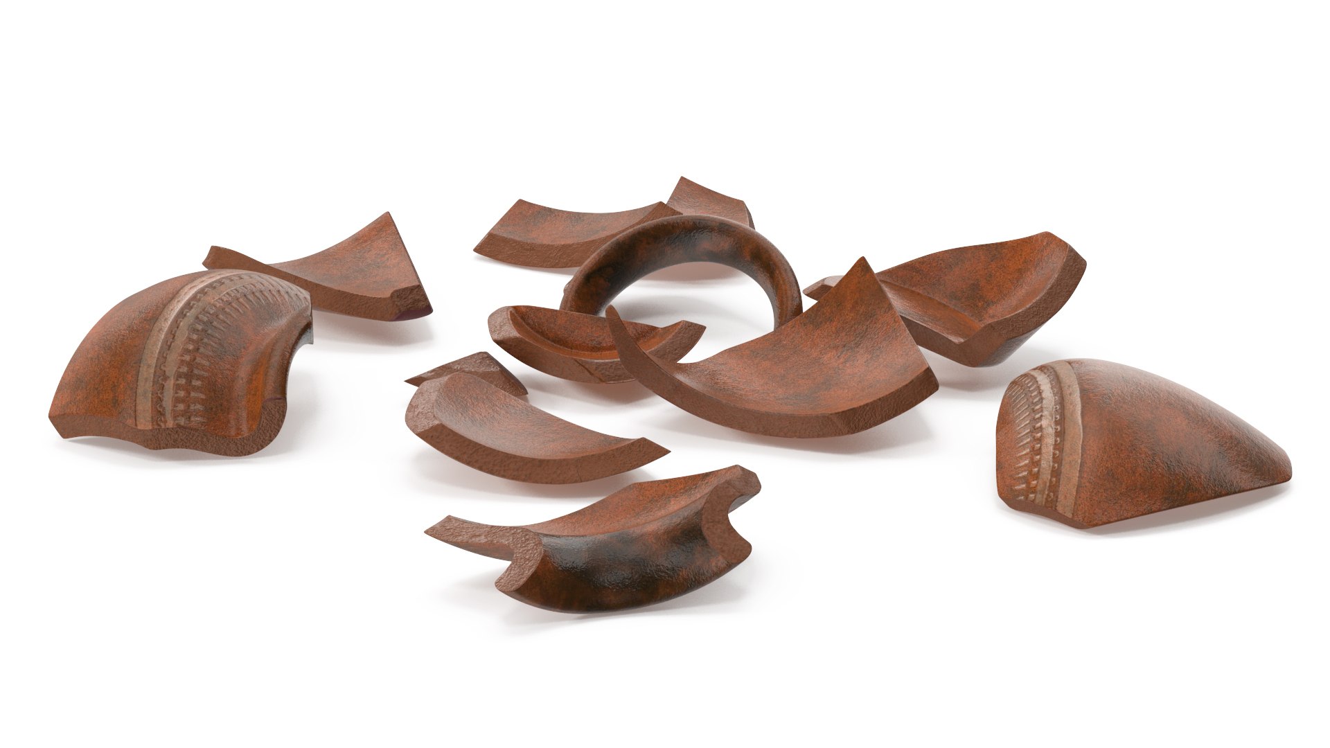 3D Clay Pot Fragments - TurboSquid 1992589