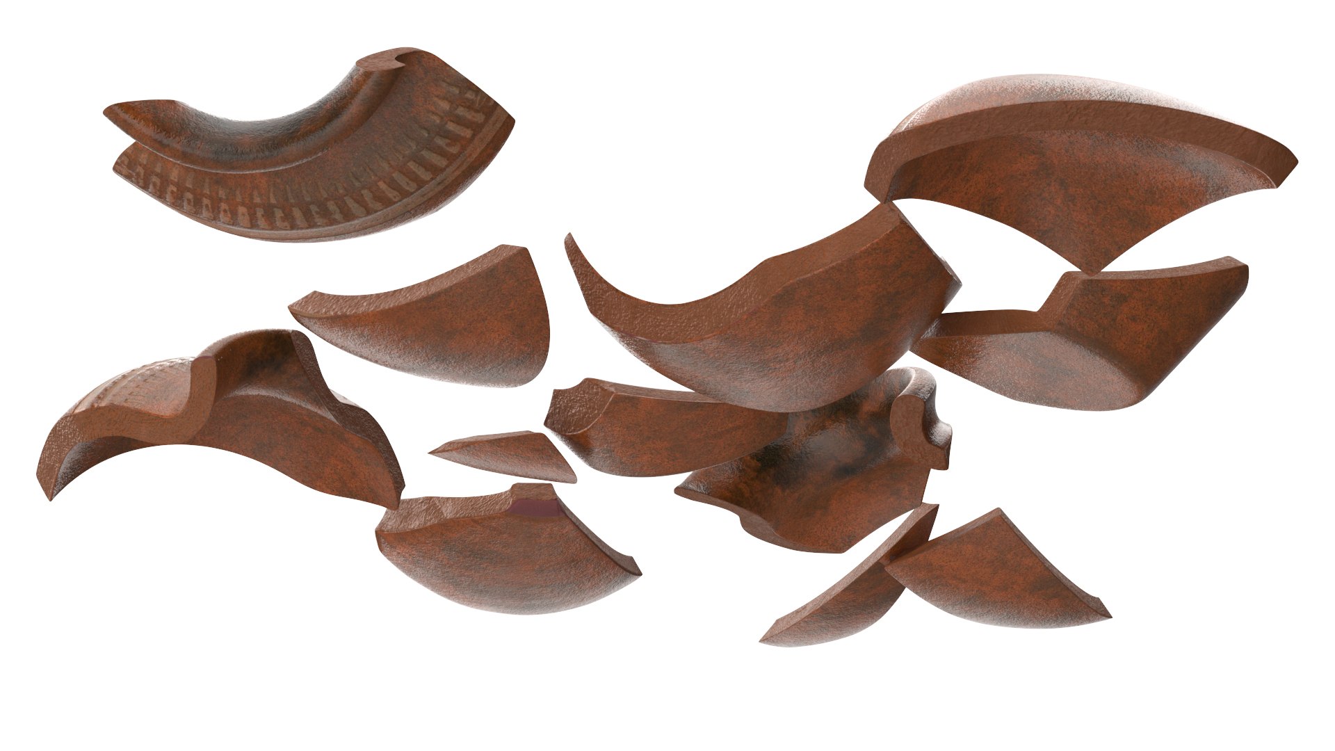 3D Clay Pot Fragments - TurboSquid 1992589