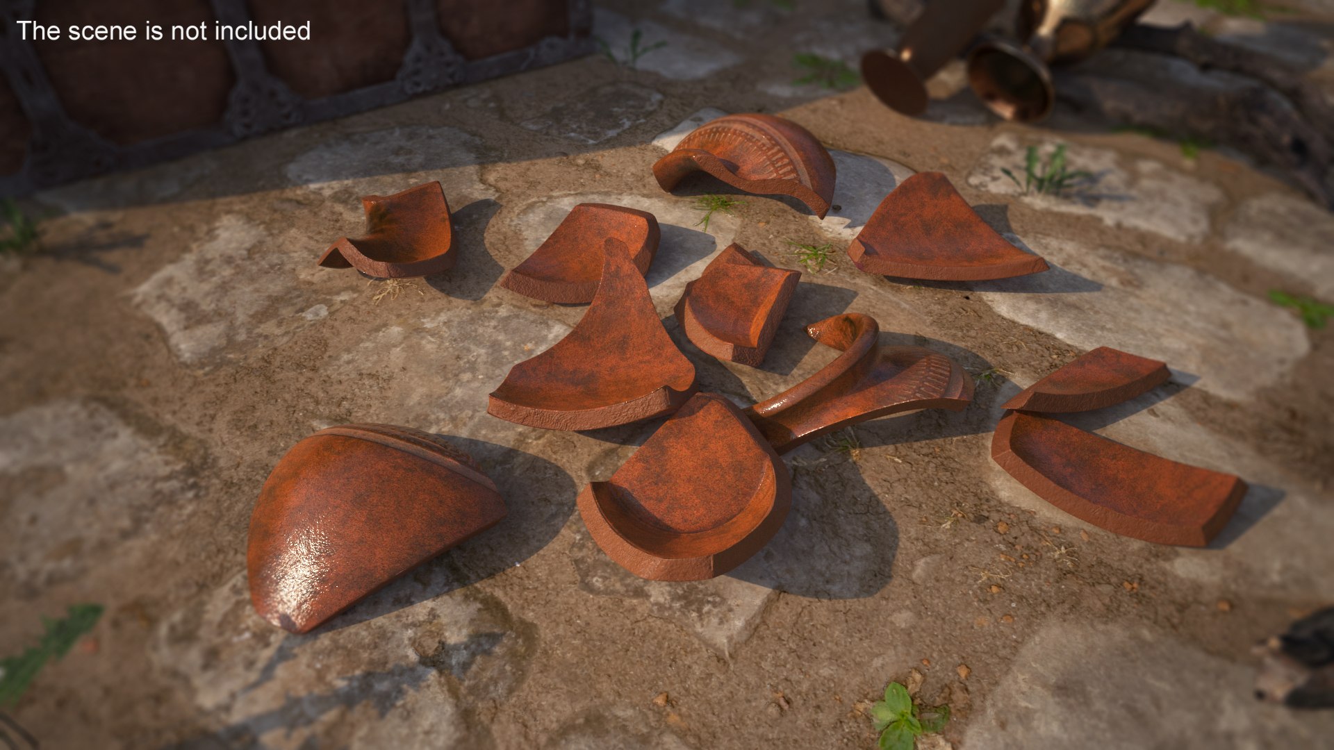 3D Clay Pot Fragments - TurboSquid 1992589