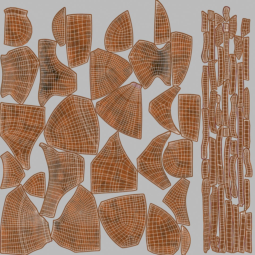 3D Clay Pot Fragments - TurboSquid 1992589