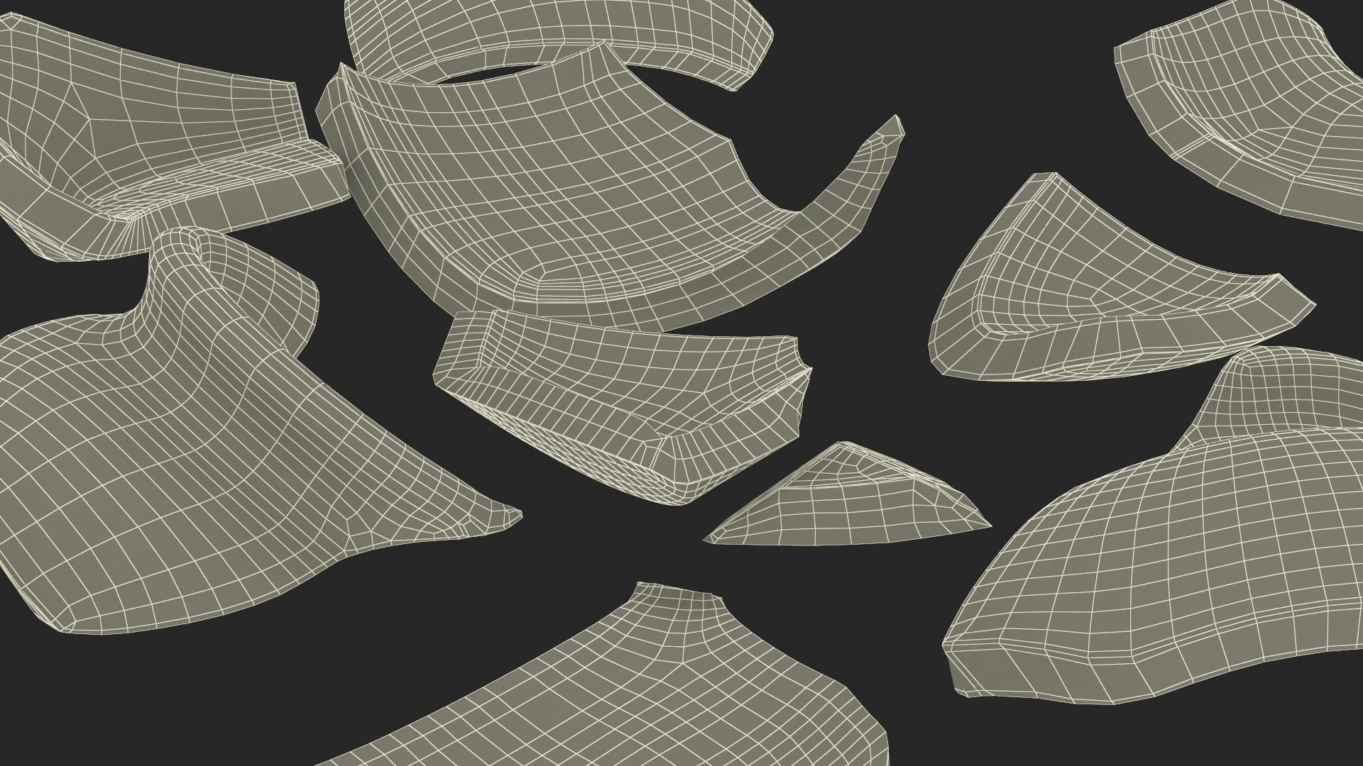 3D Clay Pot Fragments - TurboSquid 1992589