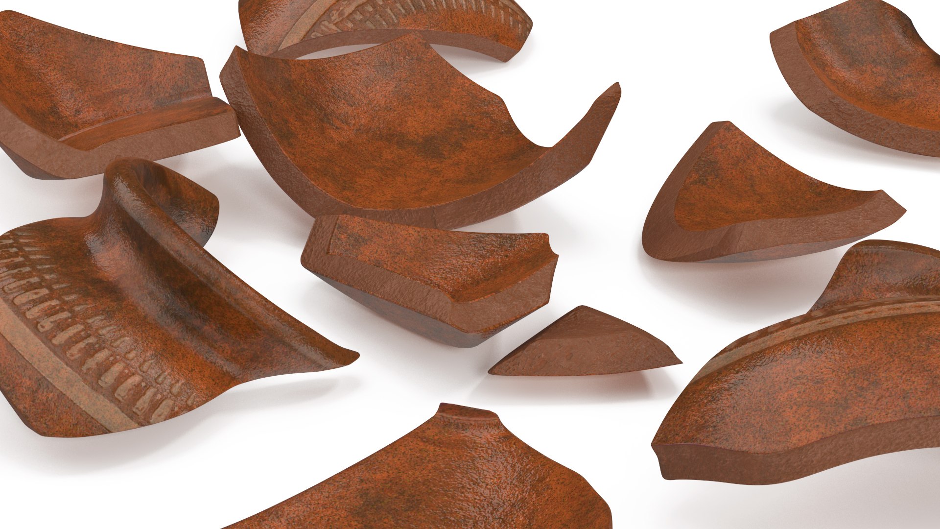 3D Clay Pot Fragments - TurboSquid 1992589