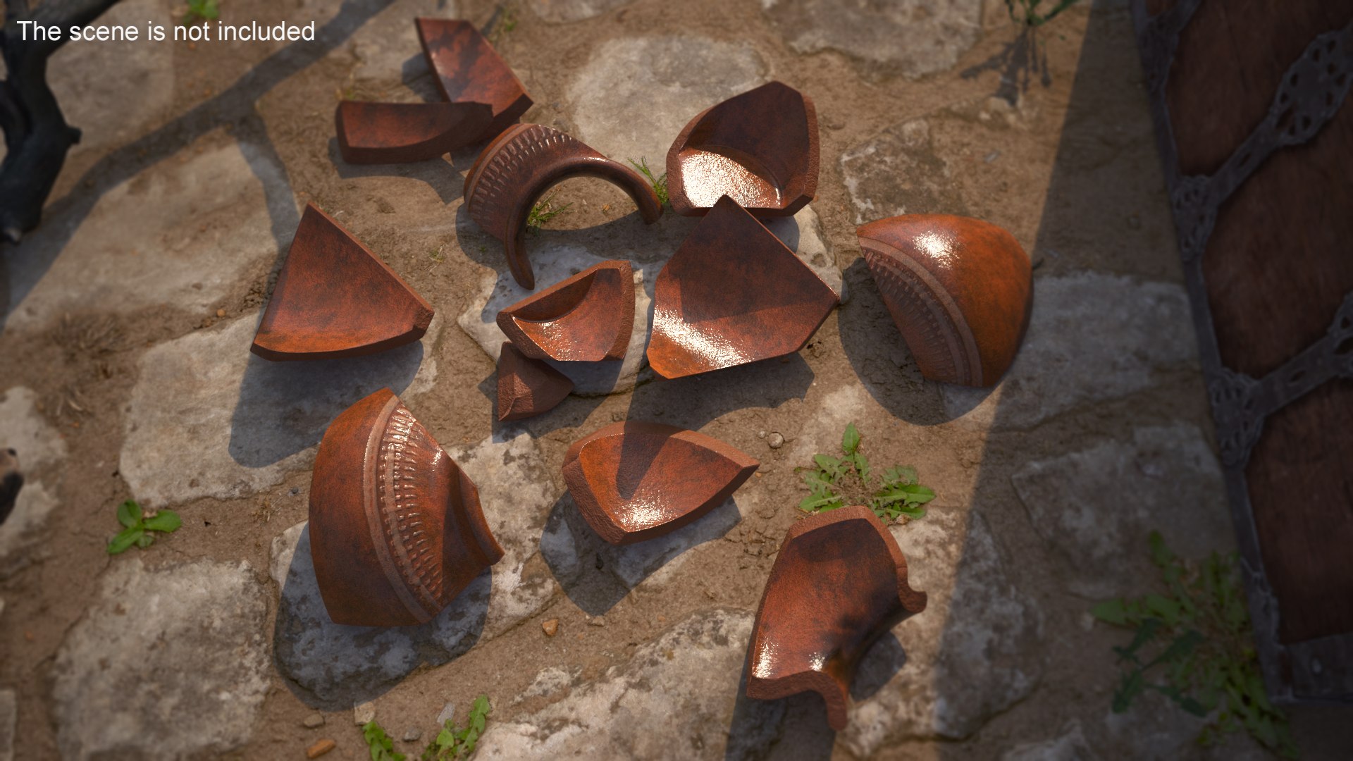3D Clay Pot Fragments - TurboSquid 1992589